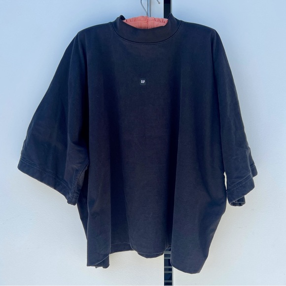 Yeezy | Shirts | Yeezy Gap Boxy Black Mock Neck Shirt | Poshmark